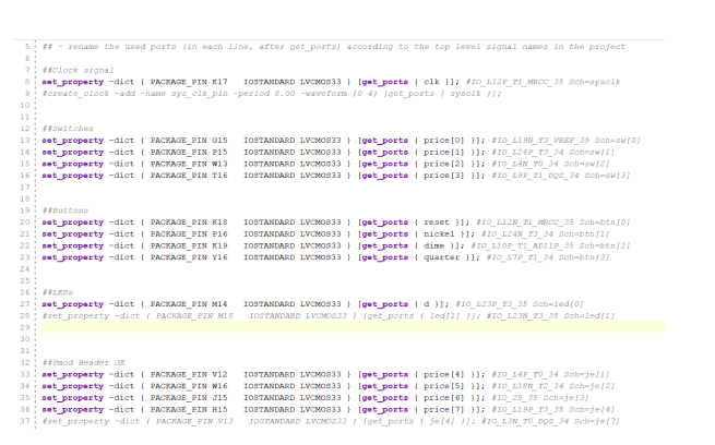 Solved Write the VHDL model for a vending machine custom | Chegg.com