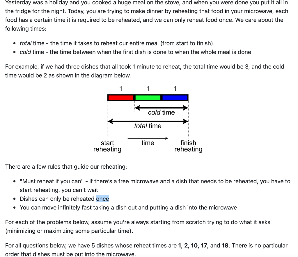 Solved Yesterday was a holiday and you cooked a huge meal on | Chegg.com