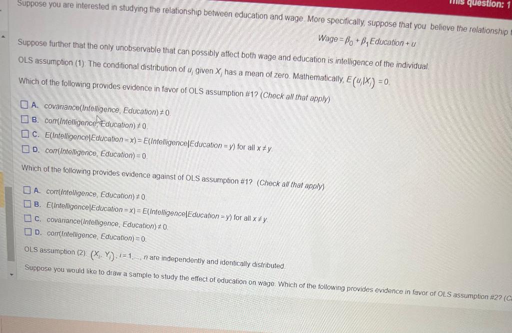 Solved Suppose you are interested in studying the | Chegg.com