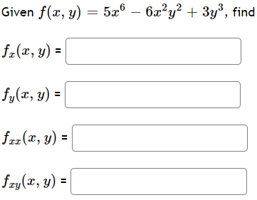 Solved 12694 Given f(x, y, z) = 4ety, find fx(x, y, z) = | Chegg.com