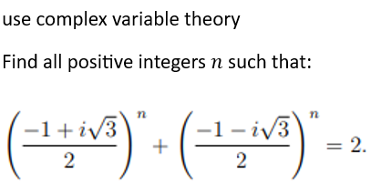 Solved use complex variable theory Find all positive | Chegg.com
