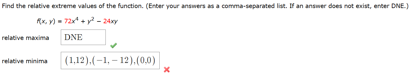 Solved Find the relative extreme values of the function. | Chegg.com