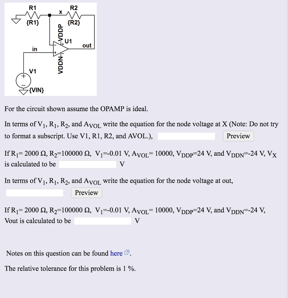 Solved R1 R2 R1) a R2) out in V1 iVIN) For the circuit shown | Chegg.com