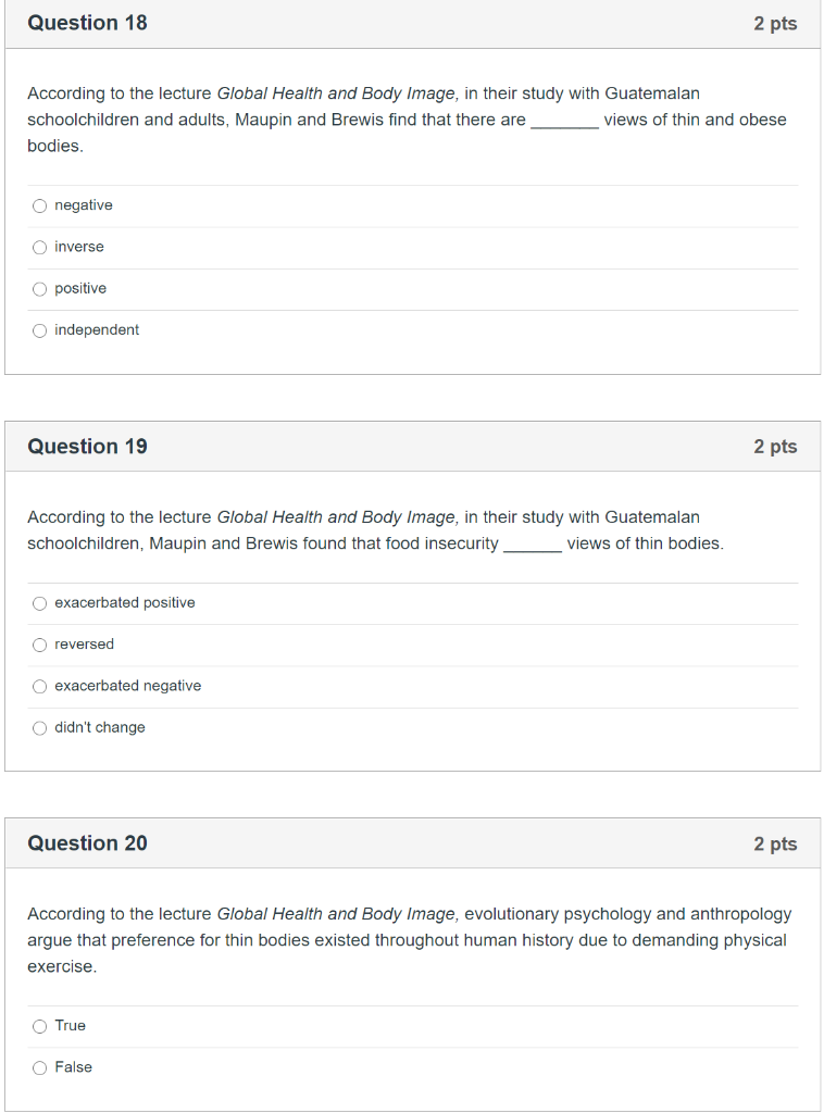 Solved Question 18 2 pts According to the lecture Global | Chegg.com