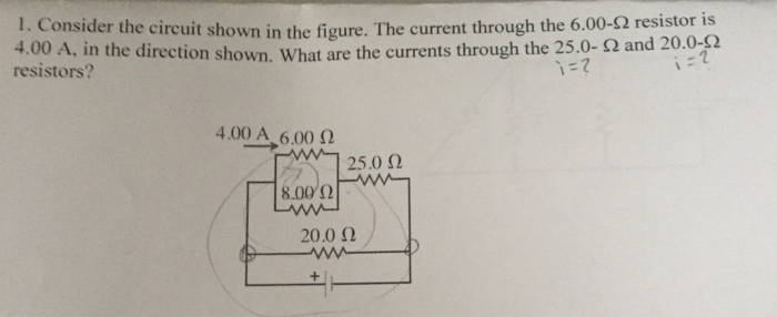 Solved Consider The Circuit Shown In The Figure The Current