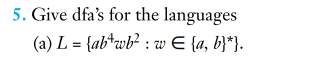 Solved 5. Give dfa's for the languages (a) | Chegg.com