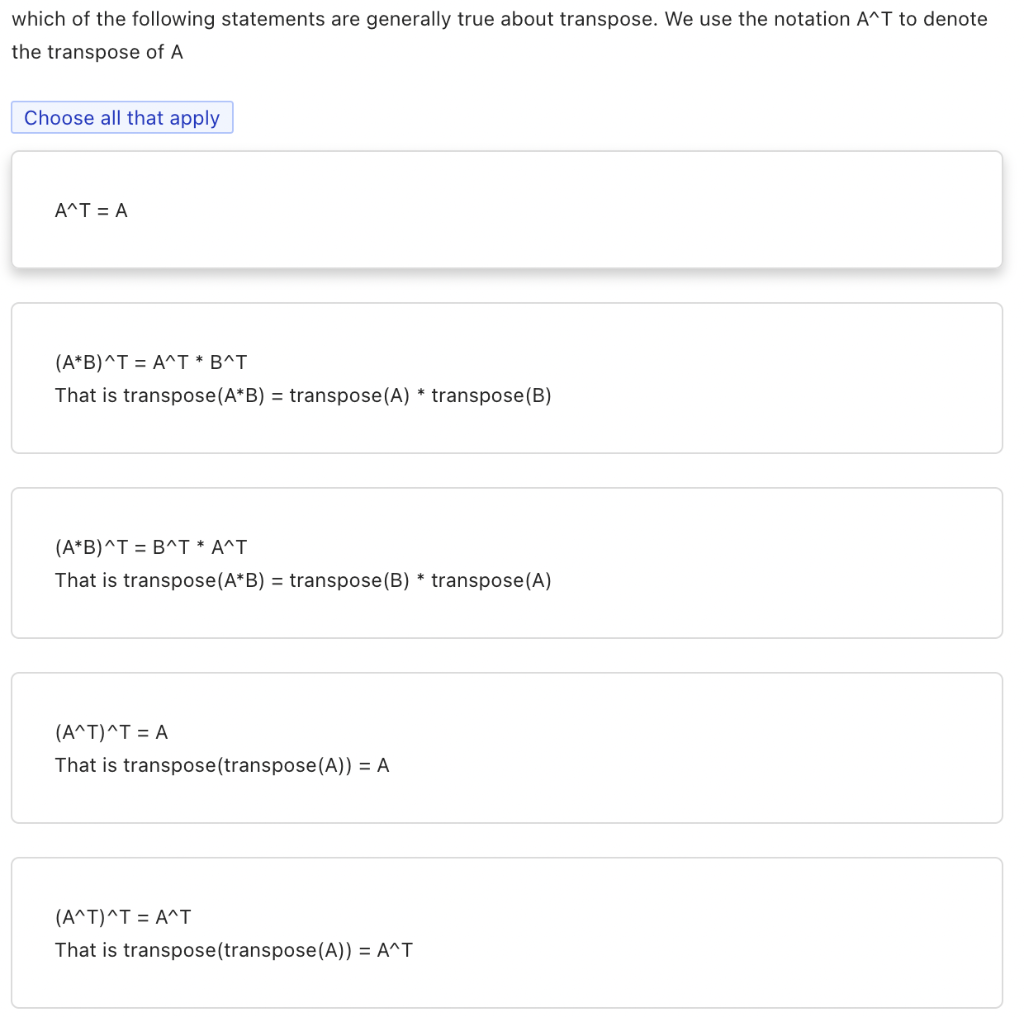 Solved which of the following statements are generally true | Chegg.com