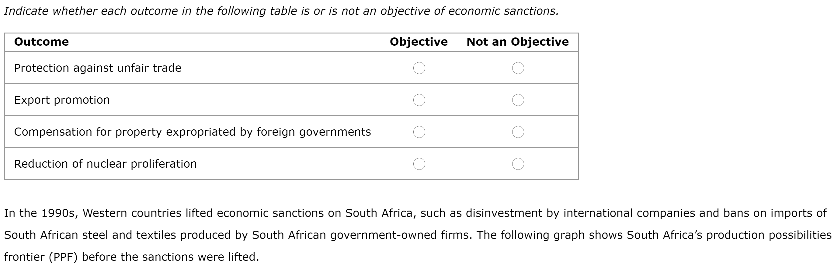 Solved Indicate whether each outcome in the following table | Chegg.com