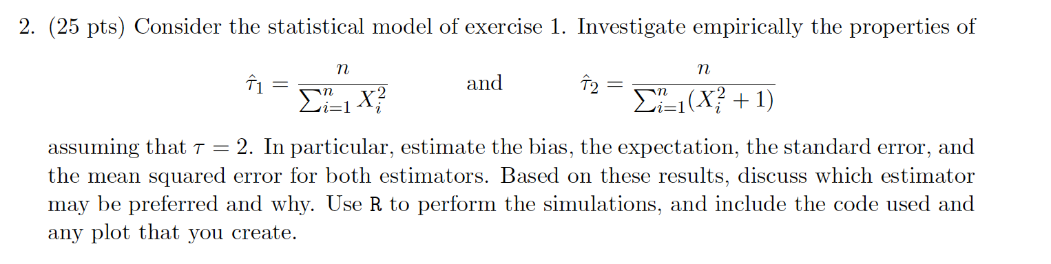 1. Consider a random sample X1, ..., Xn from a | Chegg.com