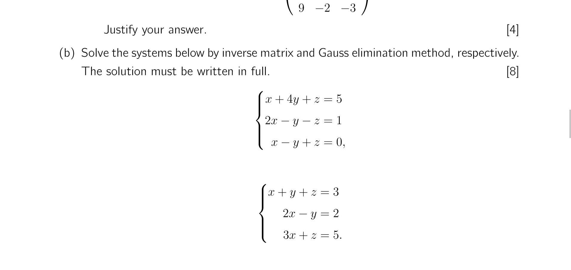 Solved 2. (a) (i) Give the definition of n x n symmetric | Chegg.com