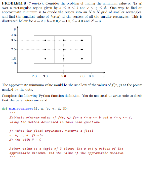 Solved PROBLEM 8 (7 marks). Consider the problem of finding | Chegg.com