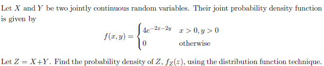 Solved Let X and Y be two jointly continuous random | Chegg.com