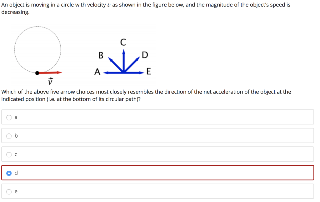 Solved An object is moving in a circle with velocity v as | Chegg.com