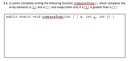 Solved 3.1. (1 point) Complete writing the following | Chegg.com