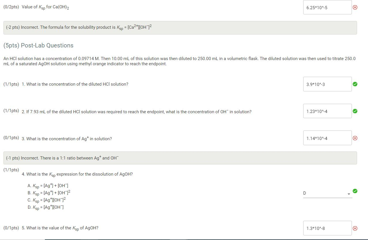 Solved Data Collection Concentration of standard HCl | Chegg.com