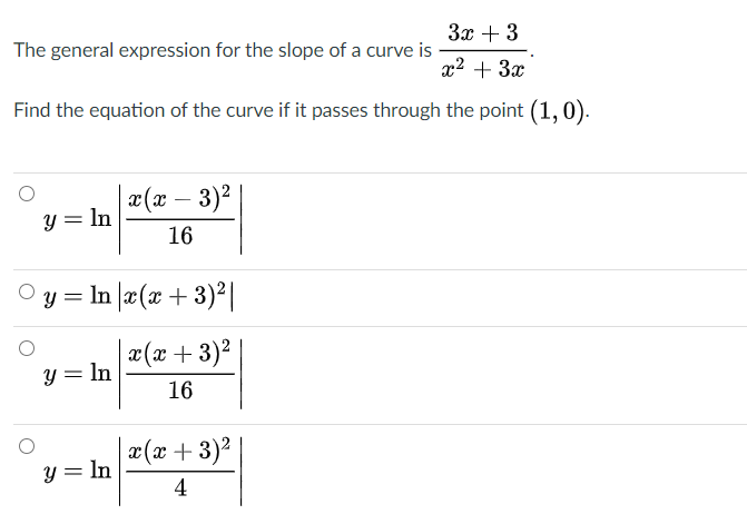 Solved The general expression for the slope of a curve is 32 | Chegg.com