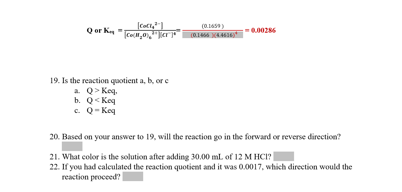 Solved 17. Complete the Ice table using the information that | Chegg.com