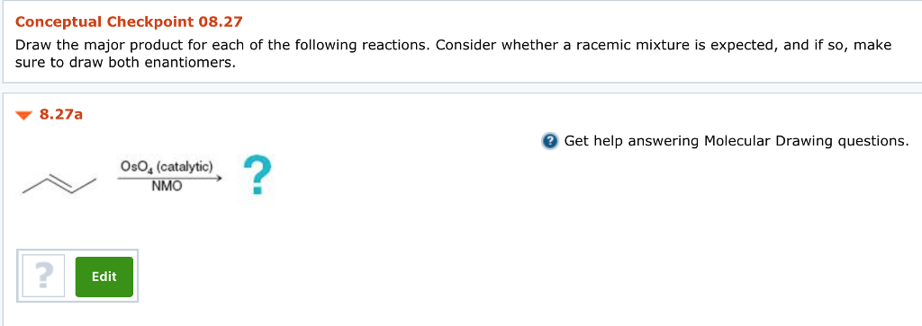 Solved Conceptual Checkpoint 08.27 Draw the major product | Chegg.com