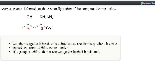 Solved Draw a structural formula of the SR configuration of | Chegg.com