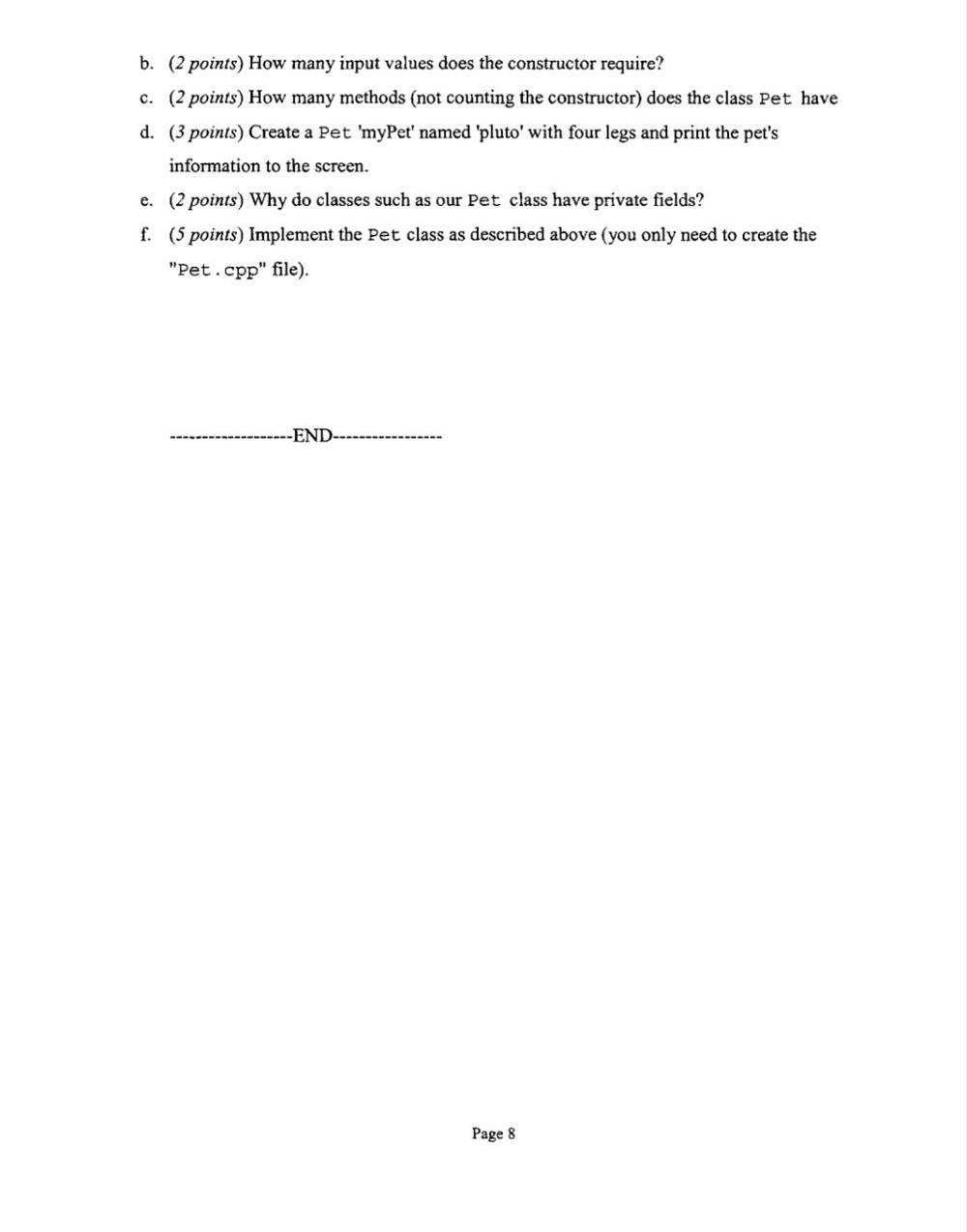 Solved b. (2 points) How many input values does the | Chegg.com