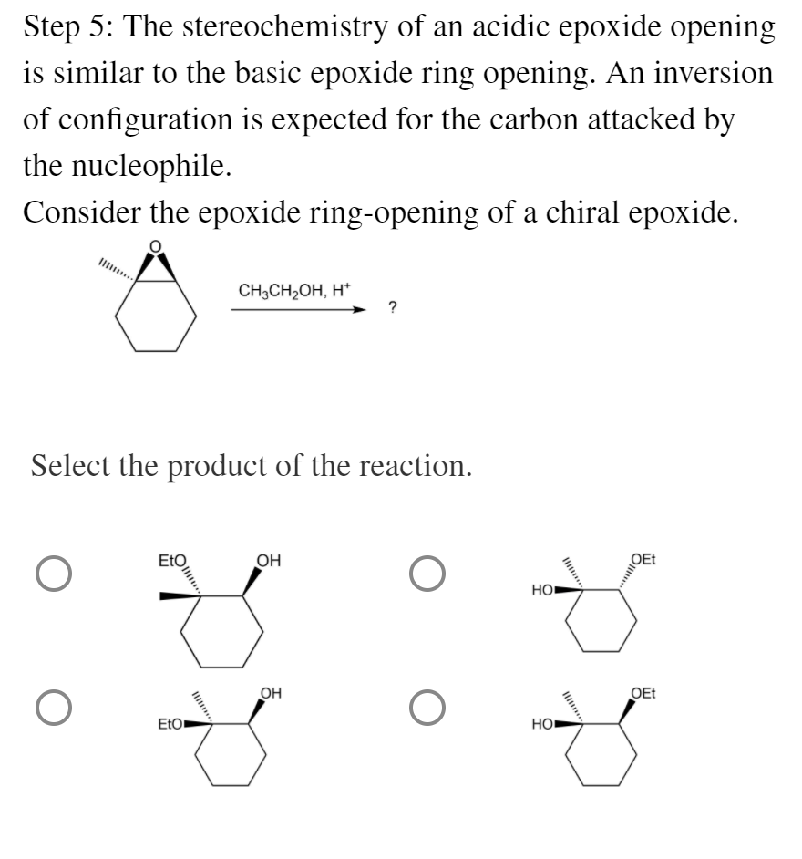 Solved Step 1: In a simple unsubstituted epoxide, a | Chegg.com