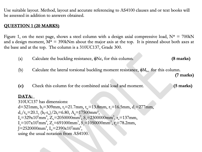 Solved Use suitable layout. Method, layout and accurate | Chegg.com