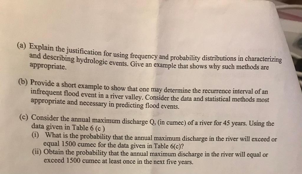 Solved (a) Explain the justification for using frequency and | Chegg.com
