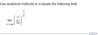 Solved Use analytical methods to evaluate the following | Chegg.com