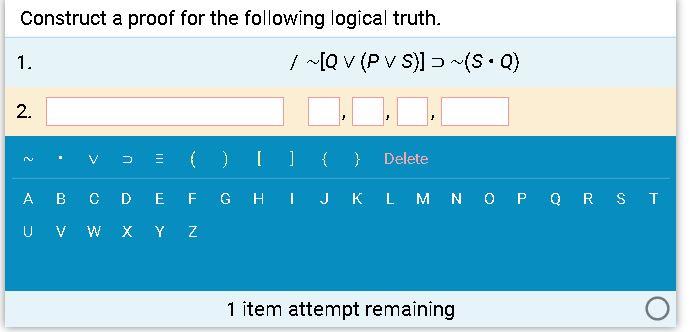 Solved Construct a proof for the following logical truth. 1. | Chegg.com