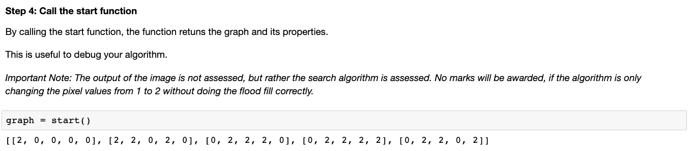 Solved Flood Fill Algorithm questionI'm asked to answer this | Chegg.com