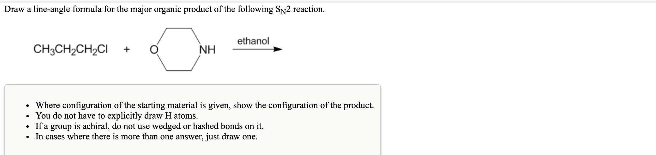 Solved Draw a line-angle formula for the major organic | Chegg.com