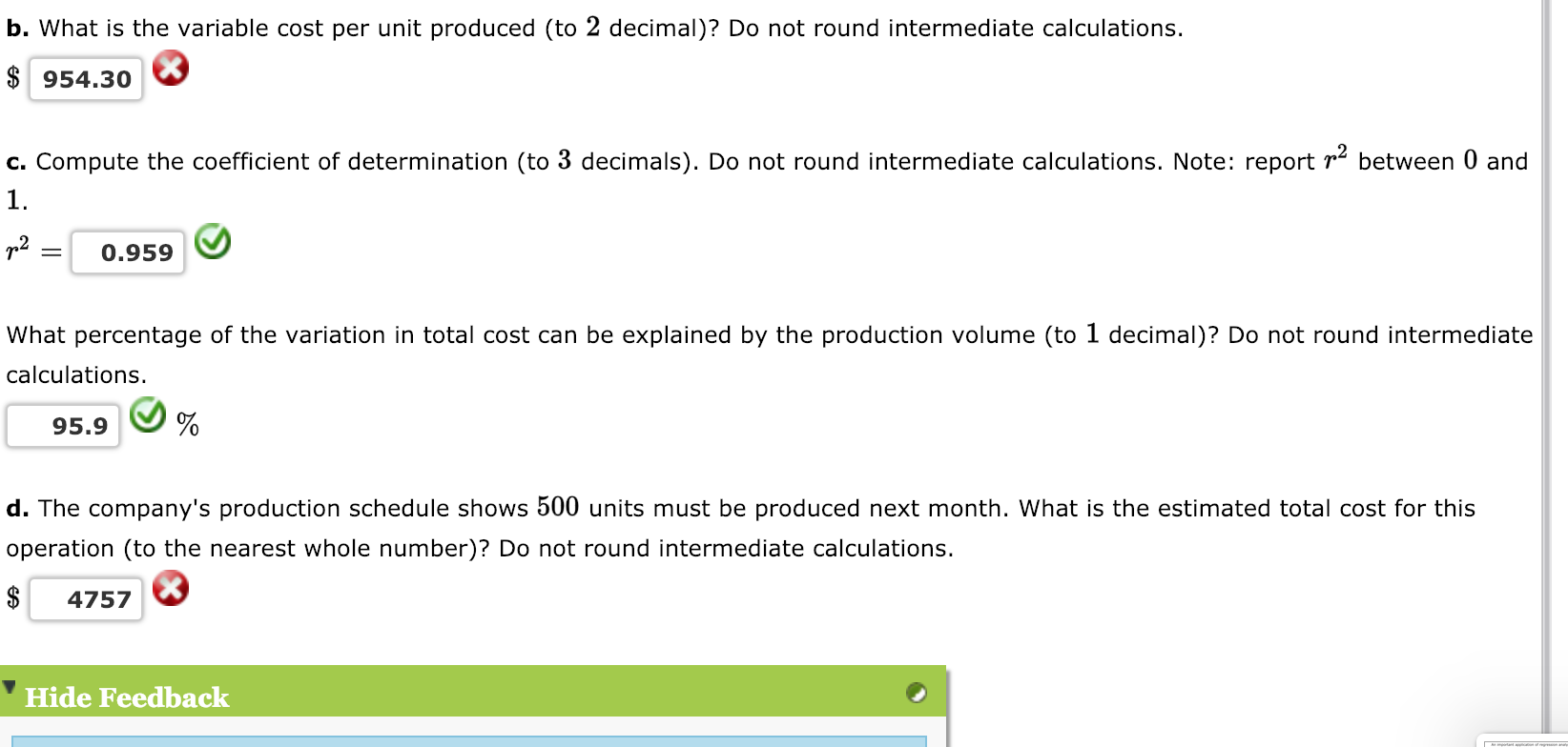 Solved An Important Application Of Regression Analysis In Chegg
