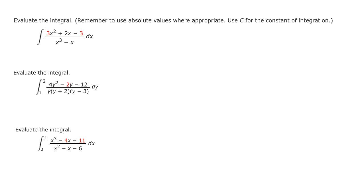 Solved Evaluate the integral. (Remember to use absolute | Chegg.com