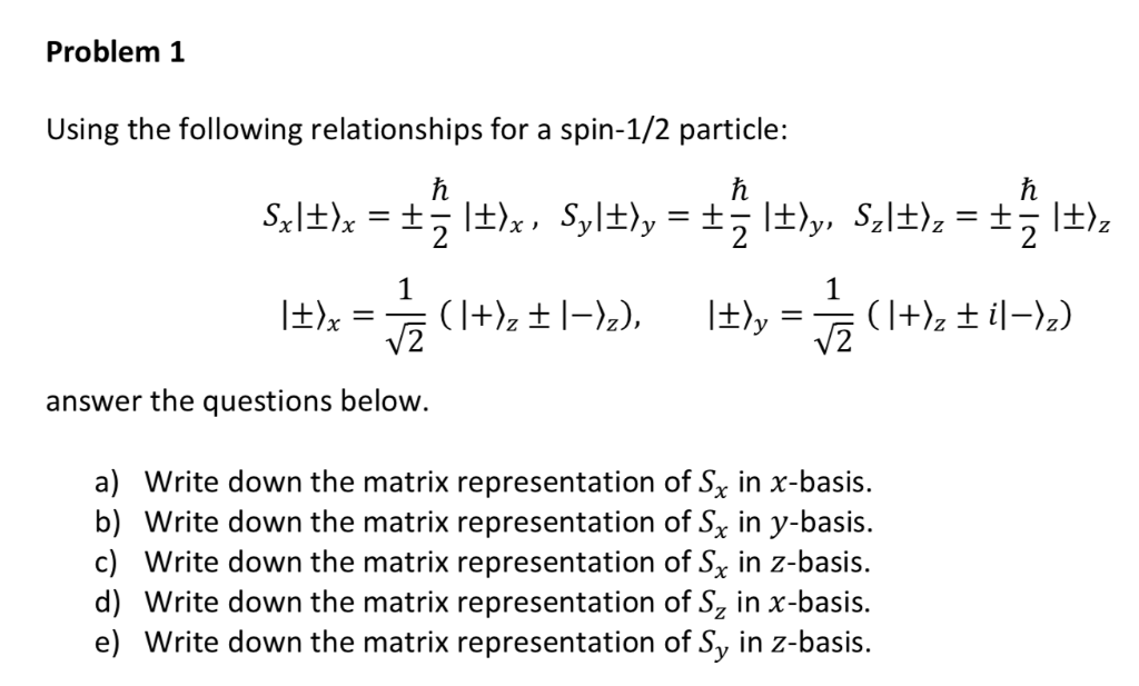 Solved Problem 1 Using the following relationships for a | Chegg.com