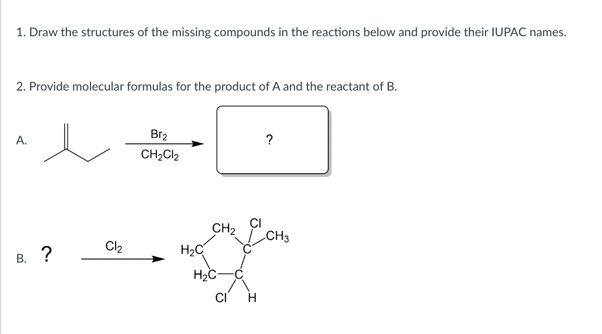 Solved HAND-DRAW the structures of the missing compounds in | Chegg.com