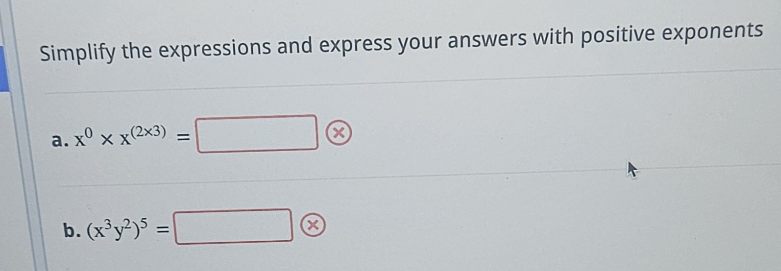 Solved Simplify the expressions and express your answers | Chegg.com