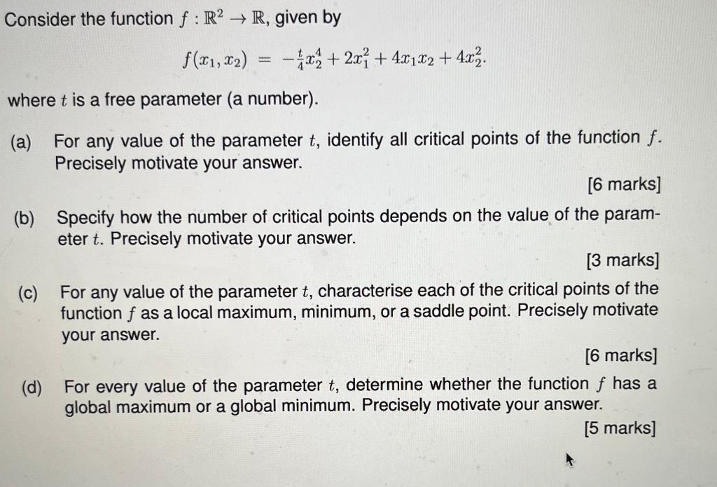 Solved Consider the function f:R2→R, given by | Chegg.com