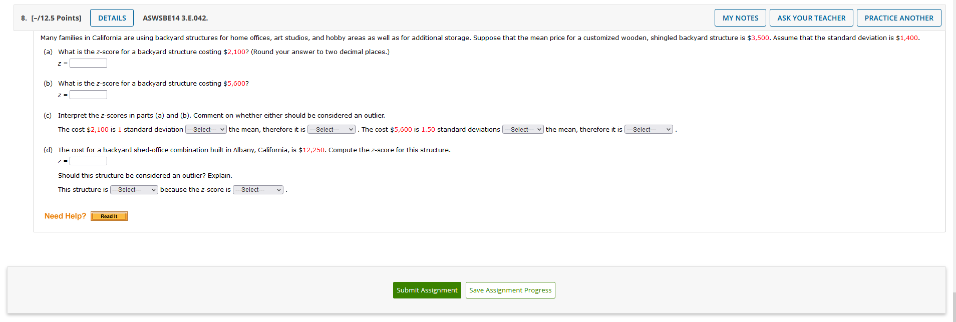 Solved 8 [ 12 5 Points] Details Aswsbe14 3 E 042 My Notes
