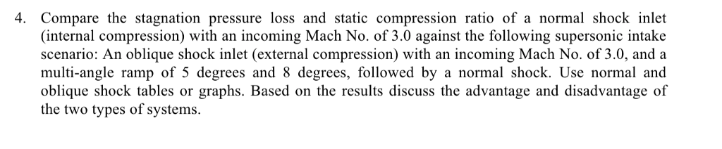 4. Compare the stagnation pressure loss and static | Chegg.com