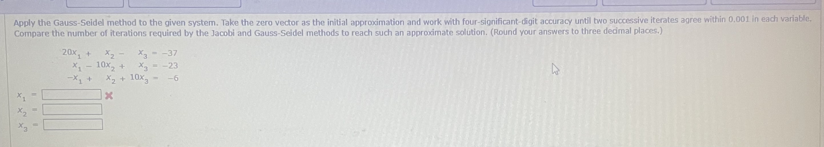 Solved Compare the number of iterations required by the | Chegg.com