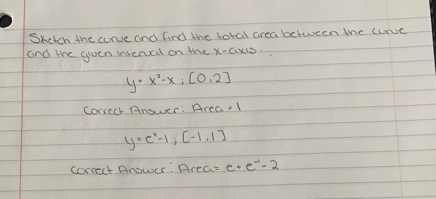 Solved Sketch the curve and find the total area between the | Chegg.com
