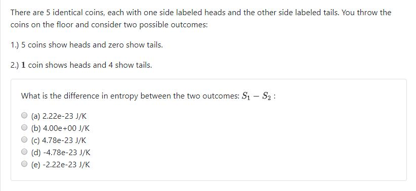 Solved There are 5 identical coins, each with one side | Chegg.com