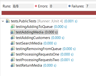 Solved Java (Eclipse) This assignment allows people to rent | Chegg.com