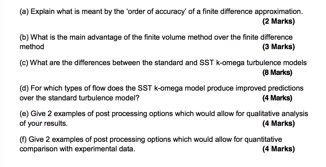 Solved (a) Explain what is meant by the 'order of accuracy | Chegg.com