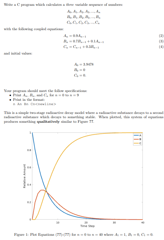 Solved Write A C Program Which Calculates A Three Variable