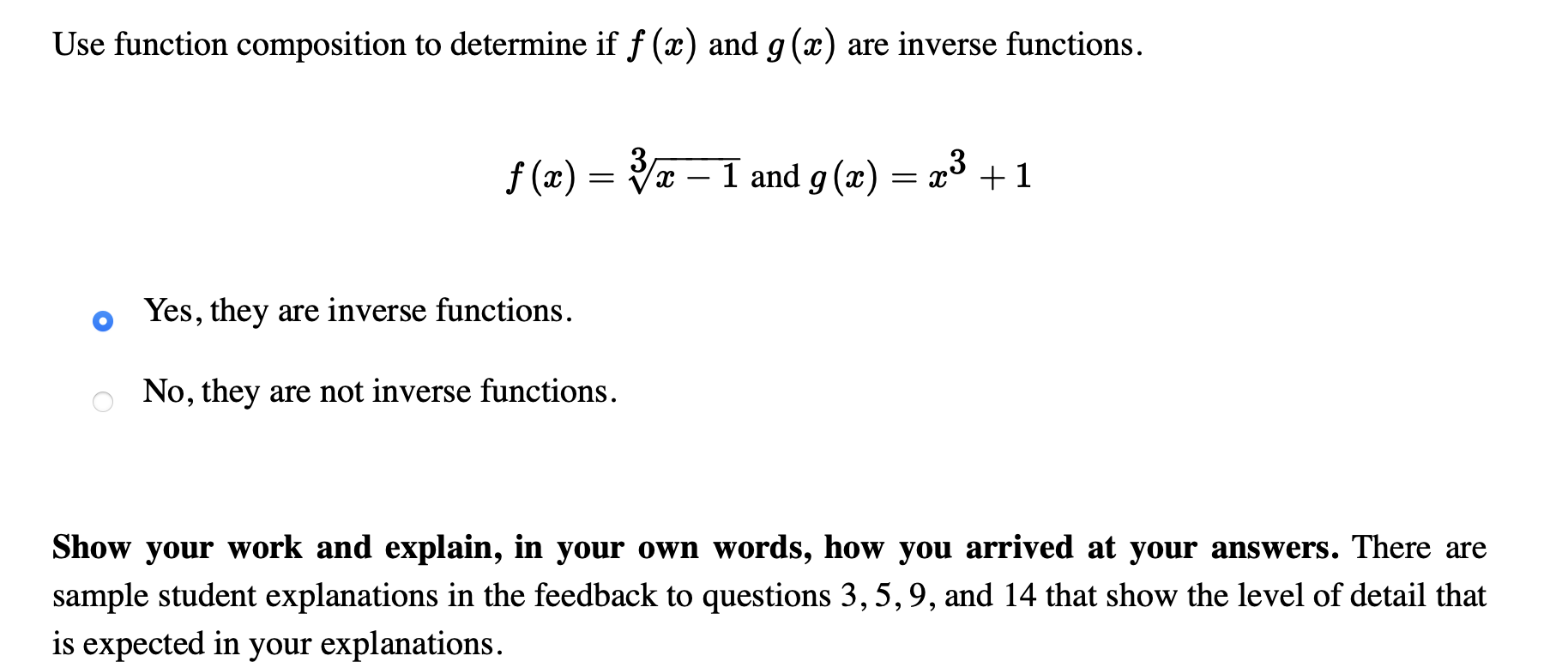 Solved Use function composition to determine if f(x) and | Chegg.com