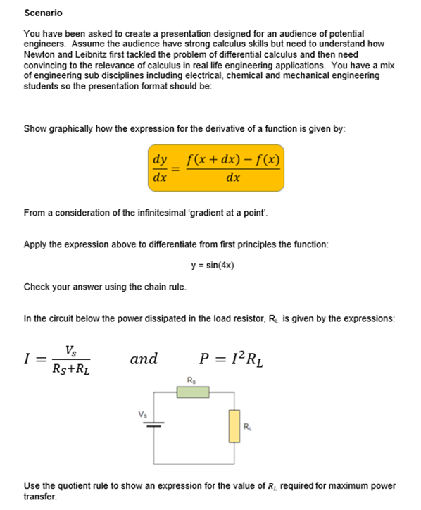 Solved Scenario You have been asked to create a presentation | Chegg.com
