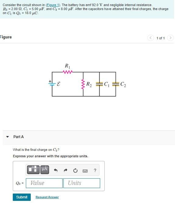 Solved Consider the circuit shown in (Figure 1). The battery | Chegg.com