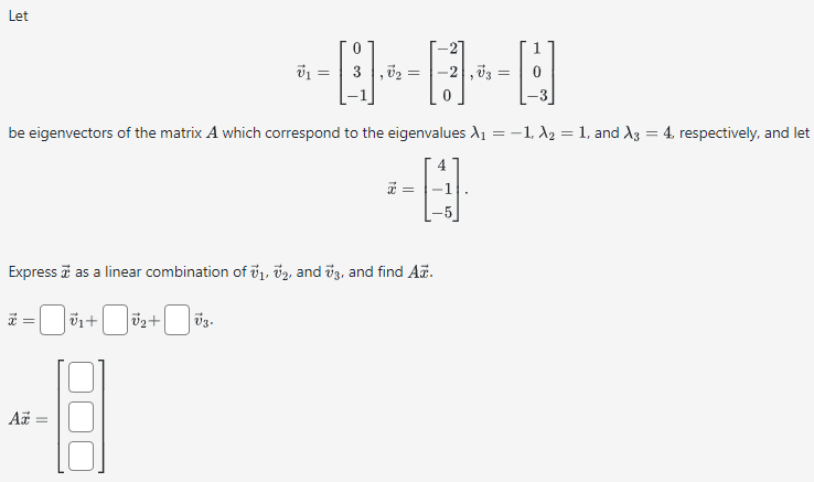 Solved Find a basis of the eigenspace associated with the | Chegg.com
