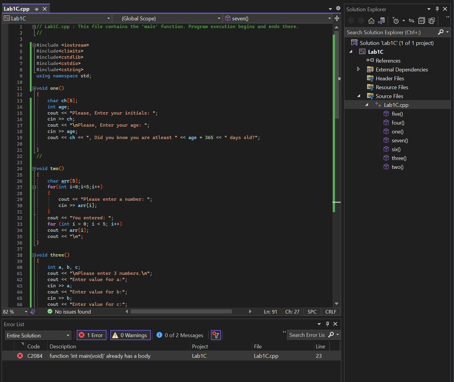 IN C++, using visual studios, how would I get rid of | Chegg.com IN C++, using visual studios, how would I get rid of | Chegg.com